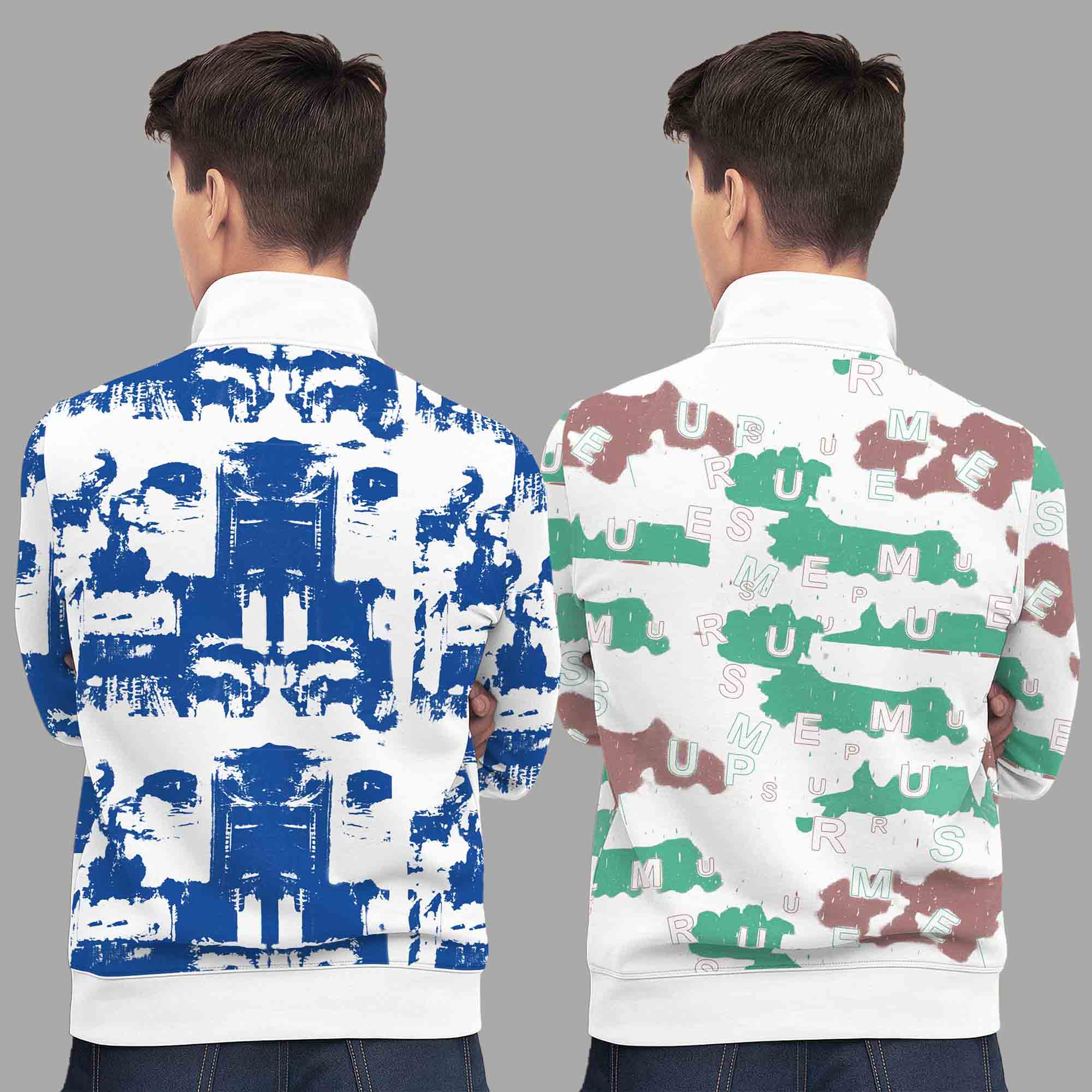 (Pack Of 2) High Neck Winter Jacket White – TRIPR