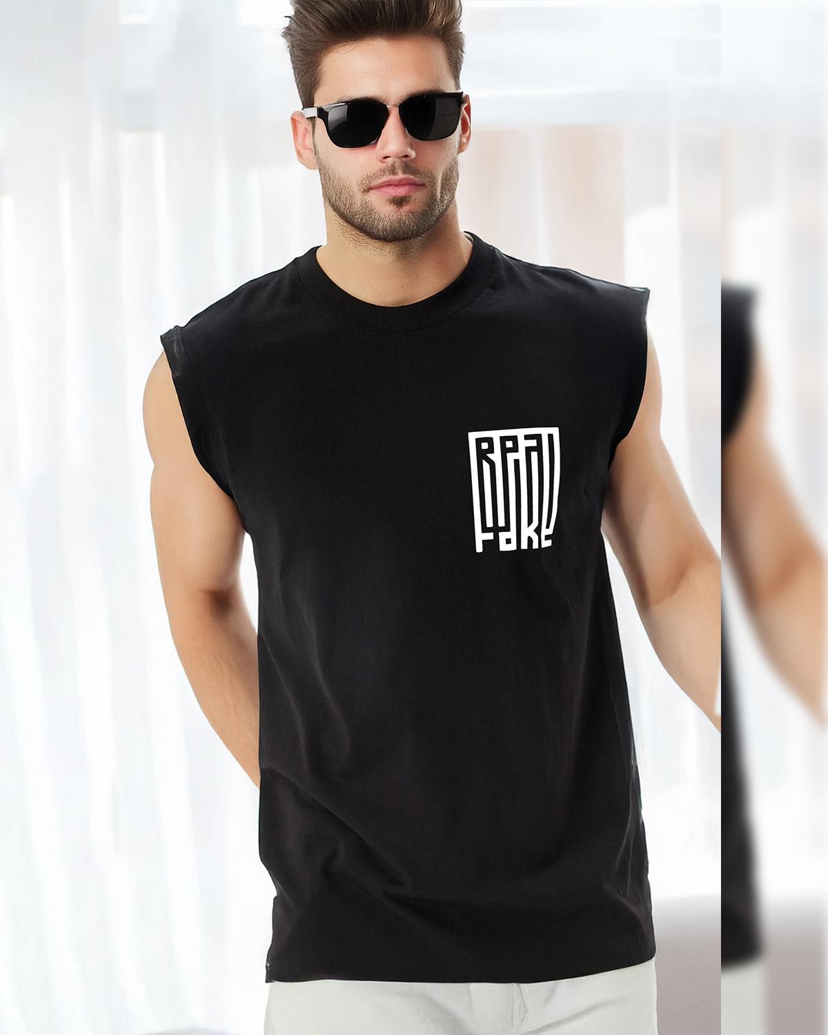 Men Casual Printed Top Tank / Black – TRIPR